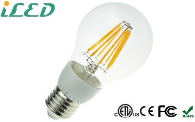 中国 800lm 4500K の日光白い A60 LED のフィラメントの球根ライト 8 ワット E27 の基盤 85 - 265V 販売のため