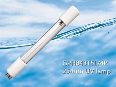China GPH237T5VH/SE4P 237mm 11w single ended 4pins G10q high-purity quartz 185nm ozone UVC germicidal lamp for sale