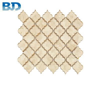 China Arabesque Glass Mosaic (Gold) for sale