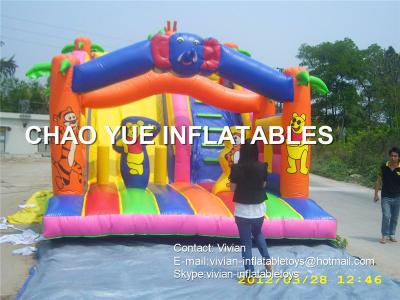 Cina Lo scorrevole rimbalzante gonfiabile divertente del castello con il doppio che cuce e che cuce quadruplo Handcraft in vendita