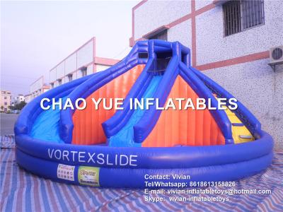 Cina castello rimbalzante gonfiabile dei giochi del parco dell'acqua della tela cerata del PVC di 0.55mm con l'acquascivolo in vendita