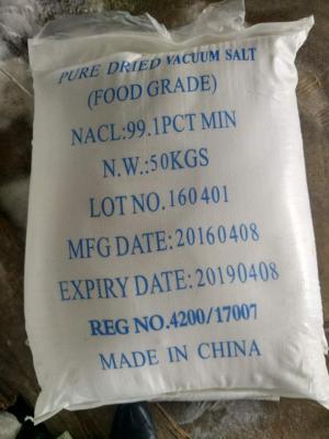 China 50kg Water Soluble Pure Dried Vacuum Salt In Bulk Food Grade for sale