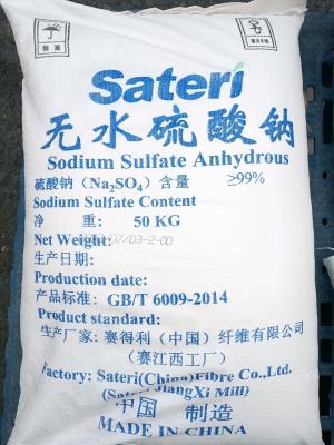 China Synthetic Na2so3 Sodium Sulphate Anhydrous 99% White Powder Crystal for sale