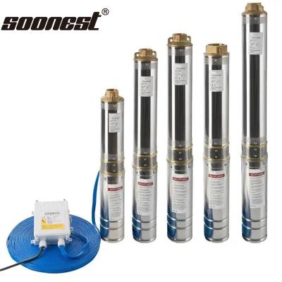 China 3Hp 80M Submersible Solar Water Pump Solar Water Pump Controller Mppt 30Hp Solar Pump System for sale