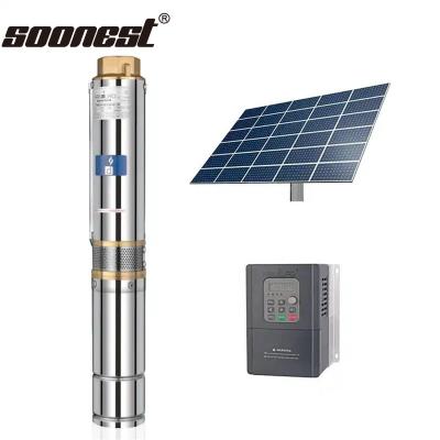 China 5000W 8000W 50M Submersible Deep Well Water Pump Solar Solar Powered Generator For Well Pump Dc Solar Submersible Pump for sale
