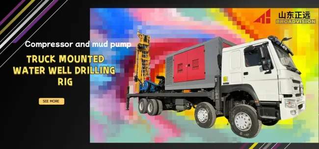 China Truck Mounted Water Drilling Machine Hydraulic 600m Depth Water Well Drilling Rig