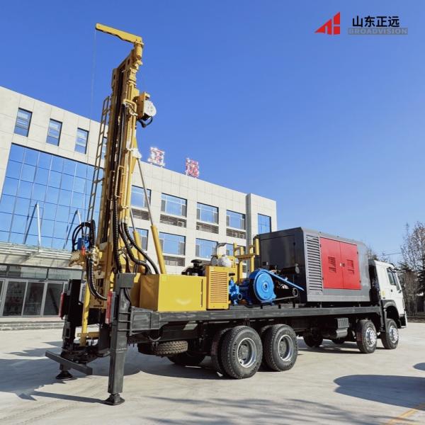 Quality Diesel Engine Truck Mounted Drilling Rig 450mm Diameter Water Well Drilling for sale