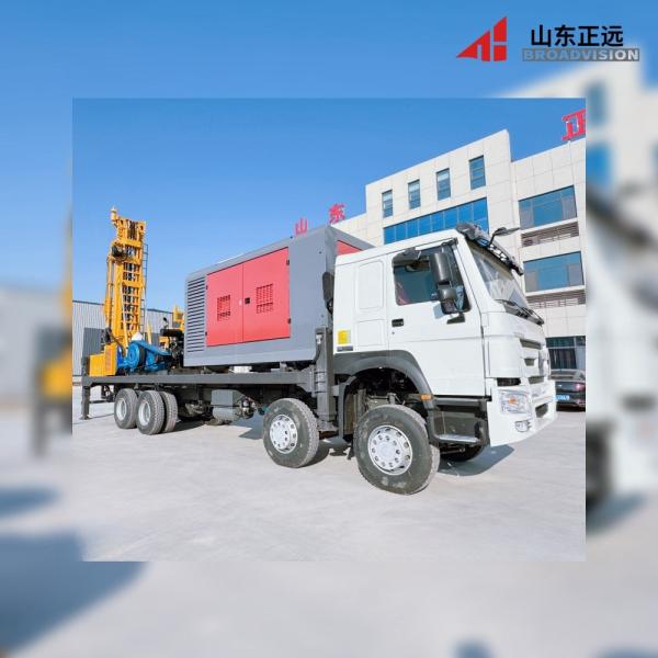 Quality Diesel Engine Truck Mounted Drilling Rig 450mm Diameter Water Well Drilling for sale