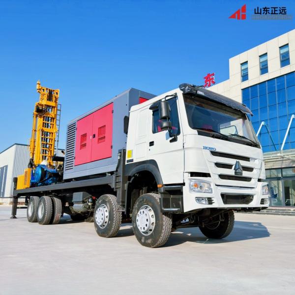 Quality Diesel Engine Truck Mounted Drilling Rig 450mm Diameter Water Well Drilling for sale