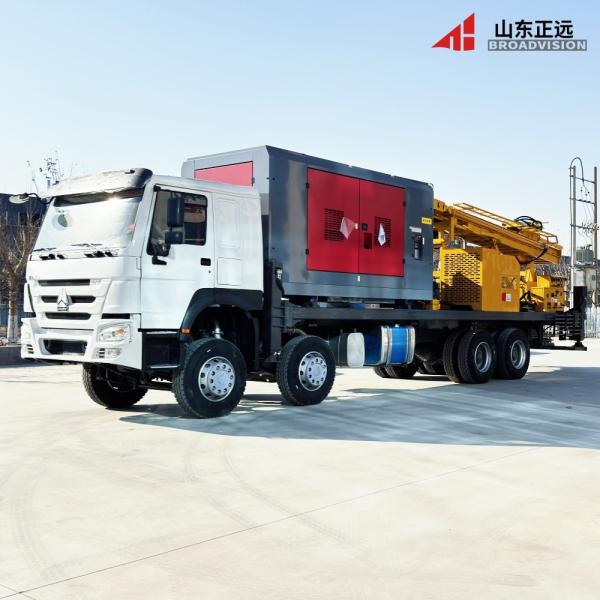 Quality Diesel Engine Truck Mounted Drilling Rig 450mm Diameter Water Well Drilling for sale