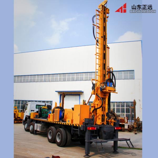 Quality 500m Compact Truck Mounted Rotary Drilling Rig 110kw Energy Saving For for sale