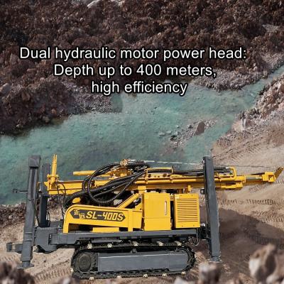 China Construction Crawler Water Well Drilling Rig Compressed air down the hole drilling is used for various formations in high-altitude regions for sale