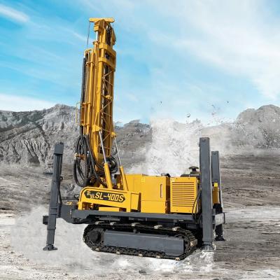 China Construction Crawler Water Well Drilling Rig Compressed air down the hole drilling is used for various formations in high-altitude regions for sale