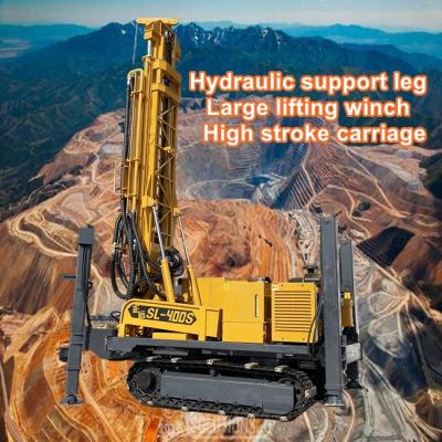 China Compressed Air Crawler Water Well Drilling Rig Powerful Diesel Down The Hole Drilling Rig for sale