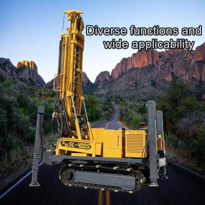 China Rotary Crawler Water Well Drilling Rig Air Hammer Down Hole Drilling Equipment 55kw for sale