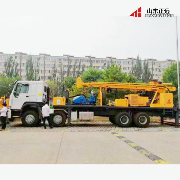 Quality Heavy Duty 132KW Truck Mounted Rotary Drilling Rig 7500Nm With Mud Pump for sale