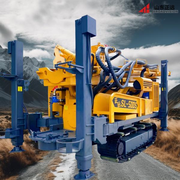 Quality Agricultural Crawler Water Well Drilling Rig 500m Borehole Drilling Equipment for sale