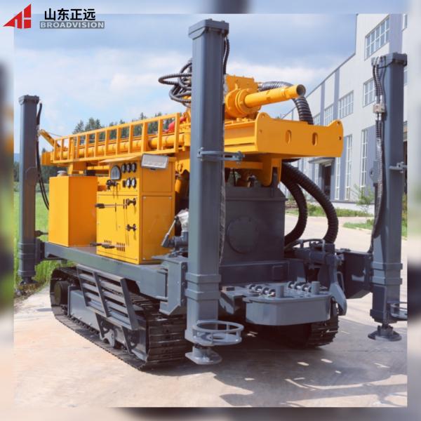 Quality Loose Layer And Bedrock Pneumatic Drilling Rig 350 Meters Hydraulic Crawler for sale