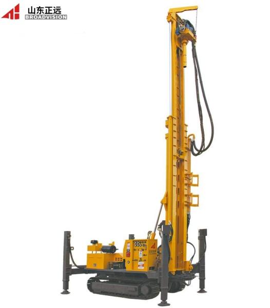 Quality 400m Drilling Depth Crawler Mounted Water Well Drilling Machine ≤6m Drill Pipe for sale