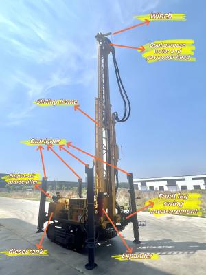 中国 SL330Sクローラー式井戸掘削リグ 330m深度 油圧システム 販売のため