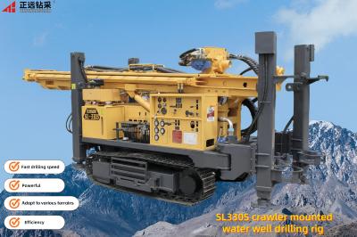 China SL330S Crawler Water Well Drilling Rig 330m Profundidade Sistema hidráulico à venda