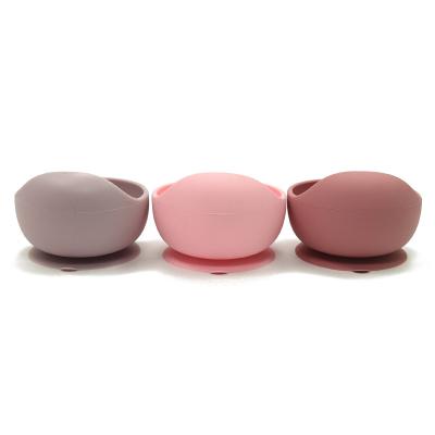 Cina Stoviglie amichevoli di Eco della ciotola di aspirazione del silicone del bambino di delicatamente 12*8.5cm in vendita