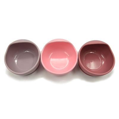 Cina Stoviglie amichevoli di Eco della ciotola di aspirazione del silicone del bambino di delicatamente 12*8.5cm in vendita