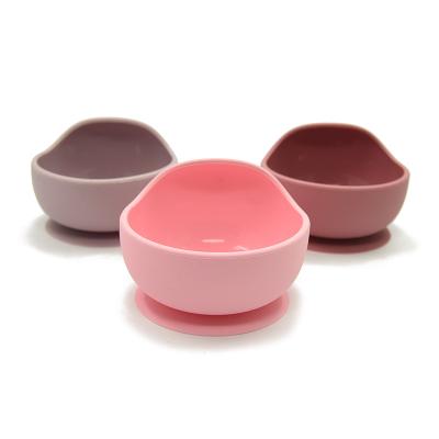 Cina Stoviglie amichevoli di Eco della ciotola di aspirazione del silicone del bambino di delicatamente 12*8.5cm in vendita