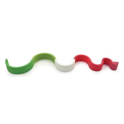 Cina L'anguria modella l'impilatore libero del bambino del silicone di FBA del giocattolo della pila dell'arcobaleno EN71 in vendita