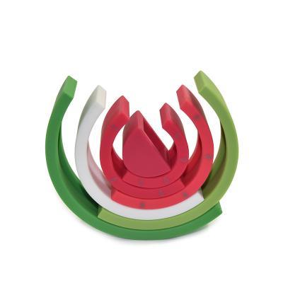 Cina L'impilamento variopinto del bambino del silicone dell'arcobaleno gioca il commestibile 100% libero di BPA in vendita