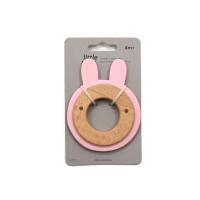 China 4 Month Wooden Silicone Teether for sale