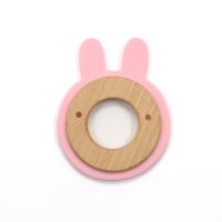 China 4 Month Wooden Silicone Teether for sale