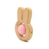 China EN71 Wooden Silicone Teether for sale
