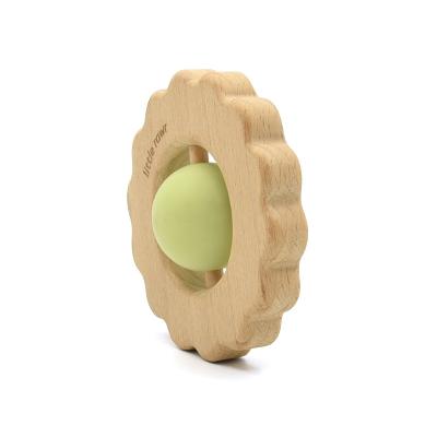 Cina Silicone di legno Teether di Lion Shaped Rattle Rotate Wheel ASTM in vendita