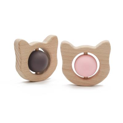 Cina Crepitio di legno Eco mettere i denti del silicone del faggio non tossico amichevole in vendita