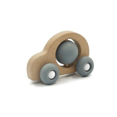 Cina Forma gommosa dell'automobile di crepitio mettere i denti del silicone di FDA delle perle del bambino dei bambini in vendita