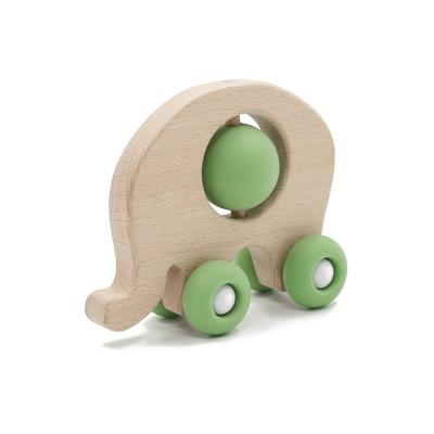 Cina Grado medico di FDA dell'elefante del silicone di crepitio di legno educativo mettere i denti in vendita