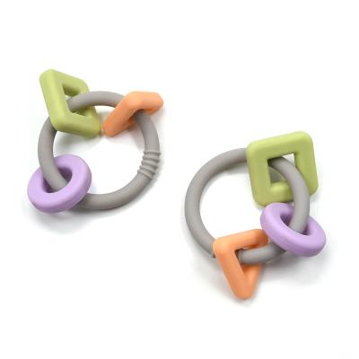 Cina Giocattoli mordenti del silicone del commestibile del lattante di legno approvato dalla FDA di Teether in vendita