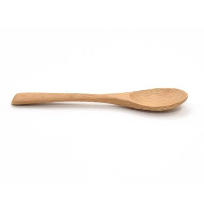 Cina Cucchiaio di legno su ordinazione di logo BSCI della maniglia naturale durevole per il bambino in vendita