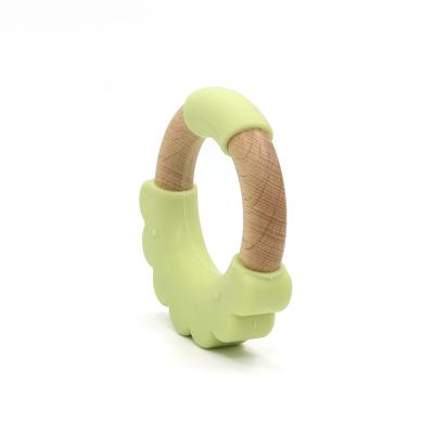 Cina Silicone di legno libero amichevole Teether dei ftalati BPA di Eco BPF per i bambini in vendita