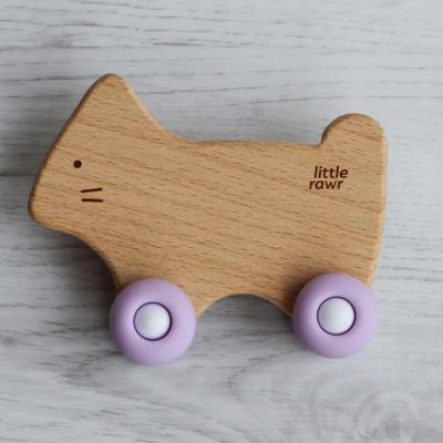Cina Veicoli di legno di Teether del silicone delle ruote smontabili di progettazione di Europa per i bambini in vendita