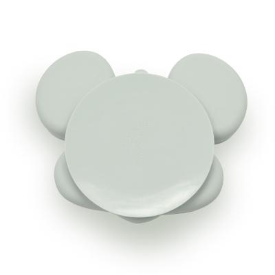 Cina LFGB approvano la piastrina Grey Spill Proof Feeding Placemat del silicone del bambino in vendita