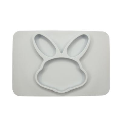 Cina Non slitti la porpora libera della menta della piastrina del silicone del bambino di BPS di progettazione animale adorabile grigia in vendita