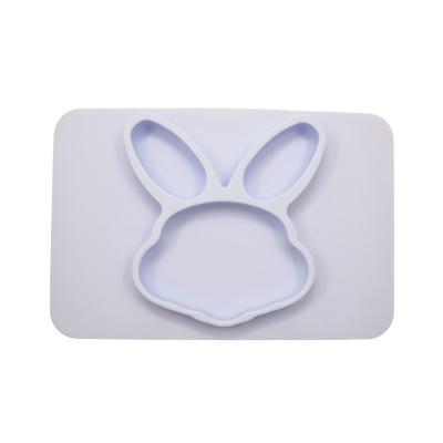 Cina Non slitti la porpora libera della menta della piastrina del silicone del bambino di BPS di progettazione animale adorabile grigia in vendita