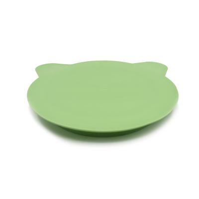 Cina Il porcellino semplice sveglio modella Dusty Lilac Baby Silicone Plate Eco amichevole in vendita