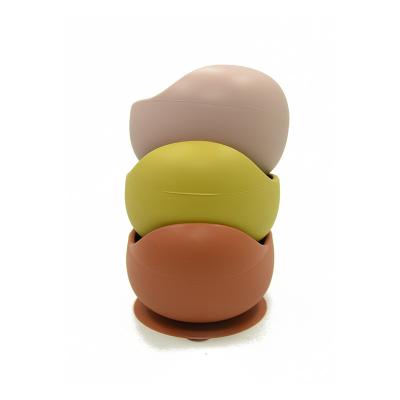 Cina Ciotola di aspirazione del silicone del bambino di Mini Pinch Reusable Condiment 145g in vendita