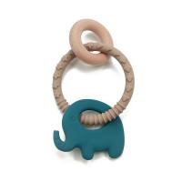 China Easy Hold Silicone Wood Teether for sale