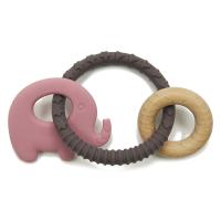 China Easy Hold Silicone Wood Teether for sale