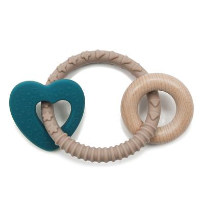 Cina Legno 100% del silicone del commestibile Teether in vendita