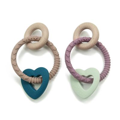 Cina Legno 100% del silicone del commestibile Teether in vendita